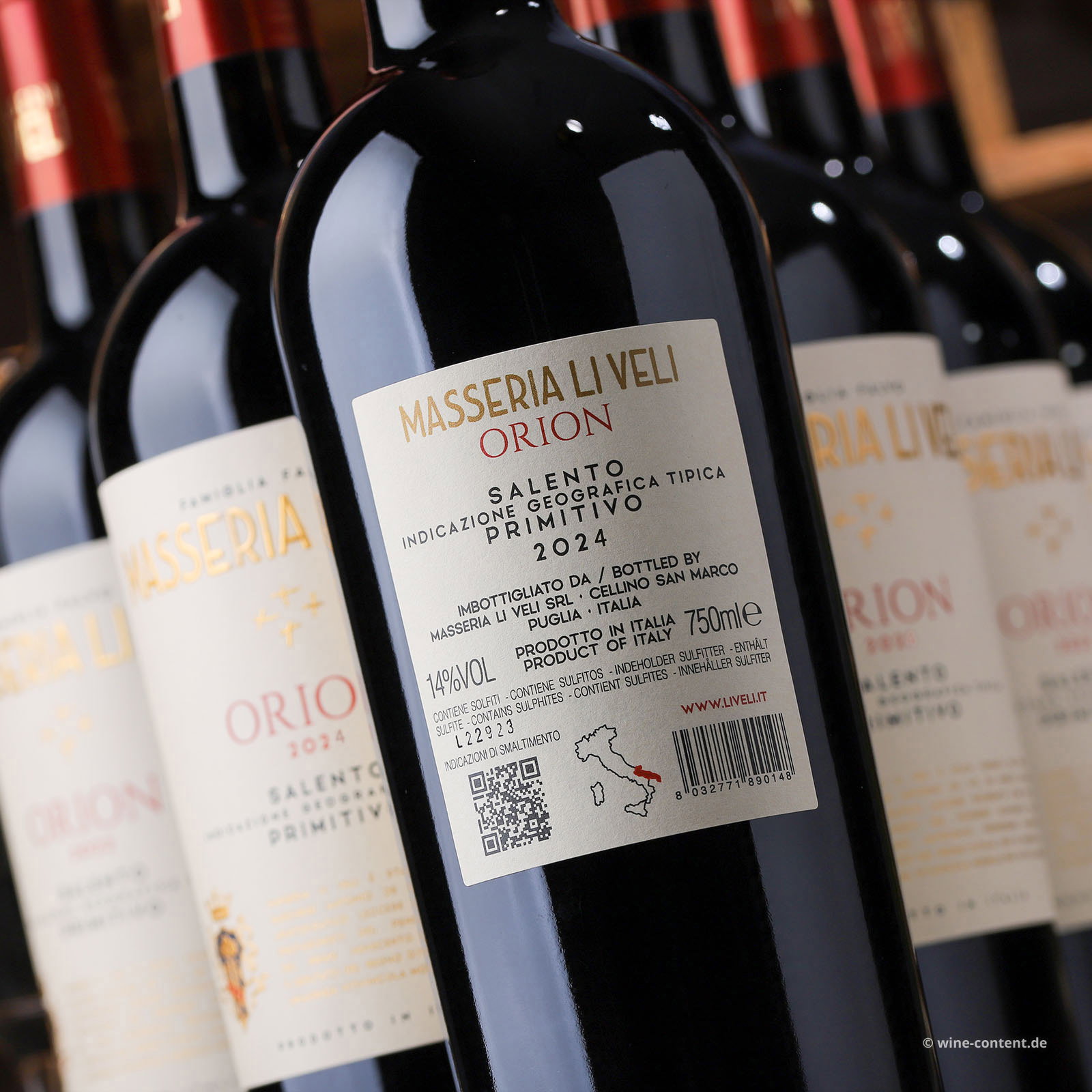 Masseria Li Veli - 6er-Sparpaket Primitivo Salento 2024 Orion