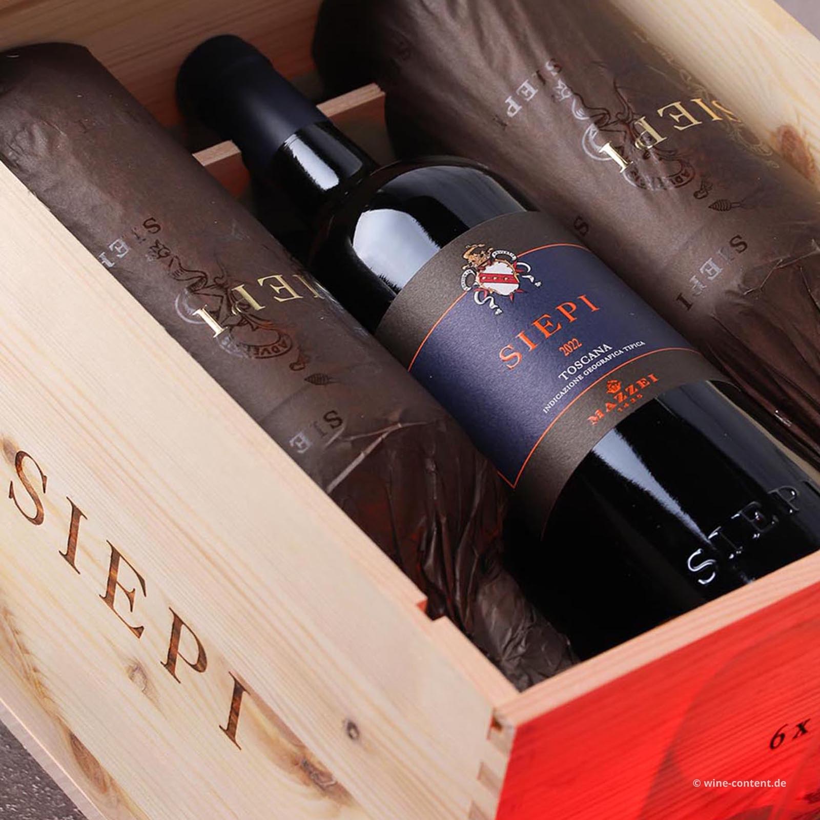 Fonterutoli - 6er-Holzkiste Siepi 2022