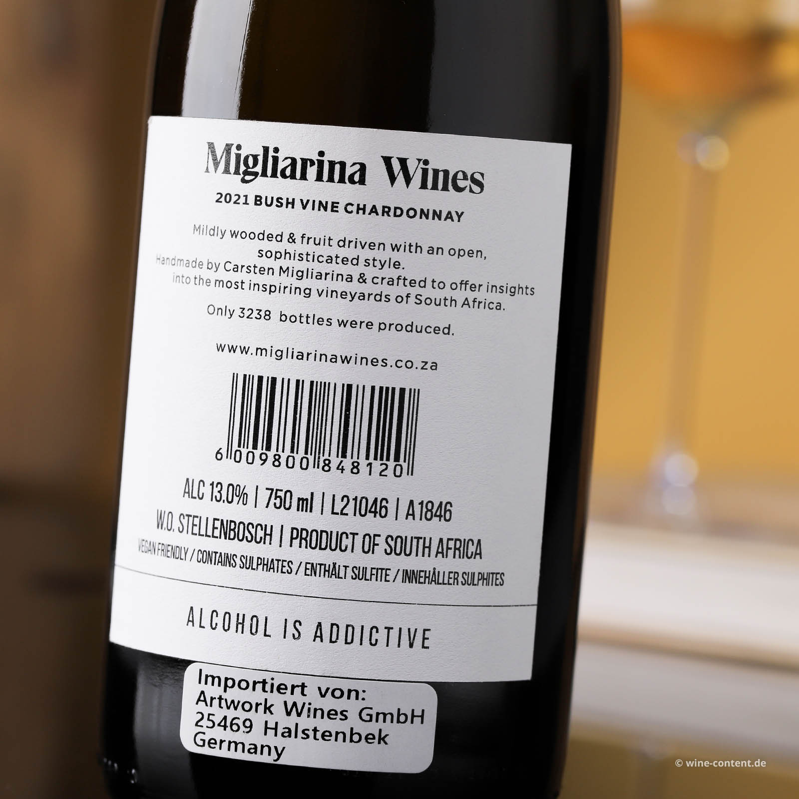 Migliarina - Chardonnay 2021 Bush Vine