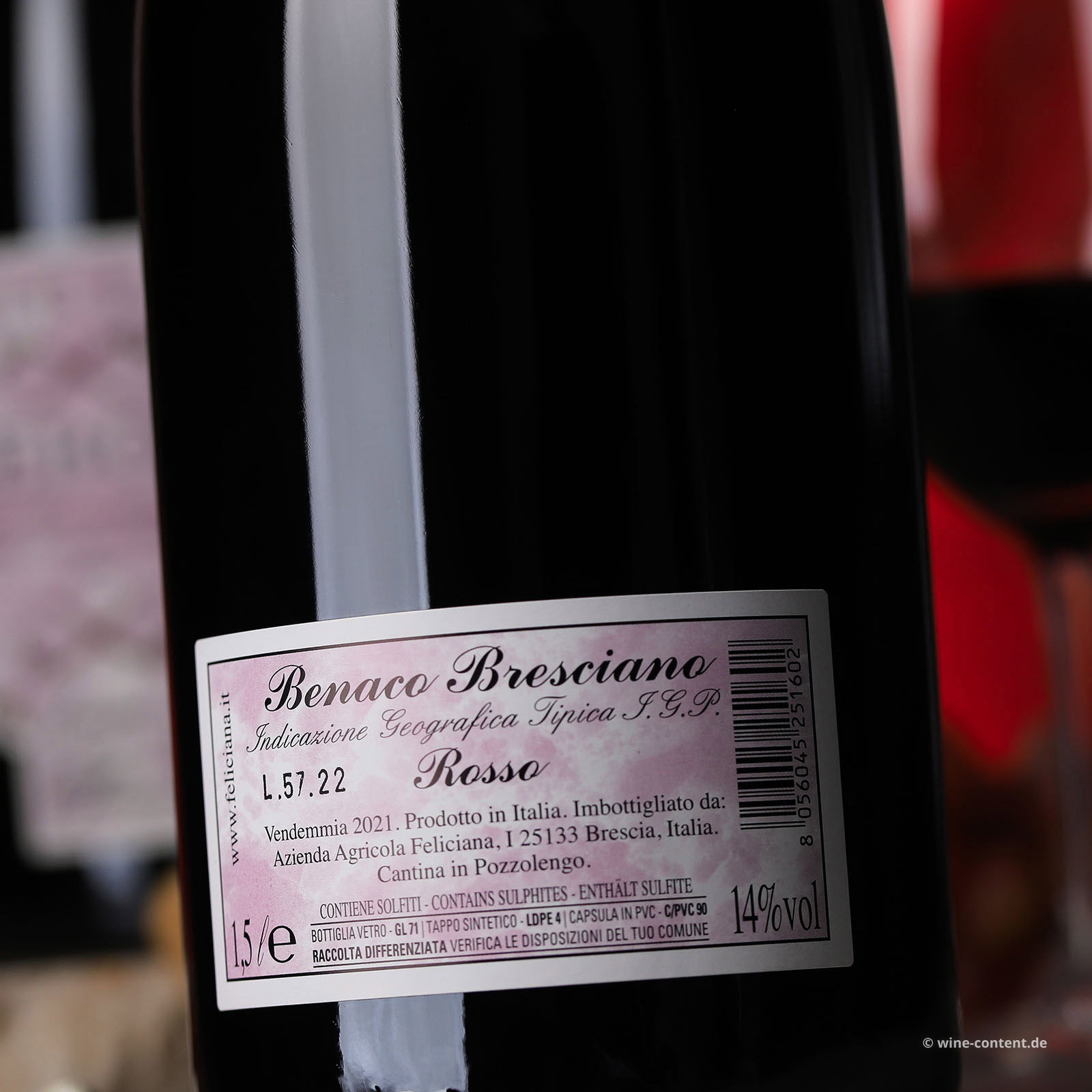 Feliciana - 3er-Paket Benaco Bresciano Rosso 2021 Cebon Magnum