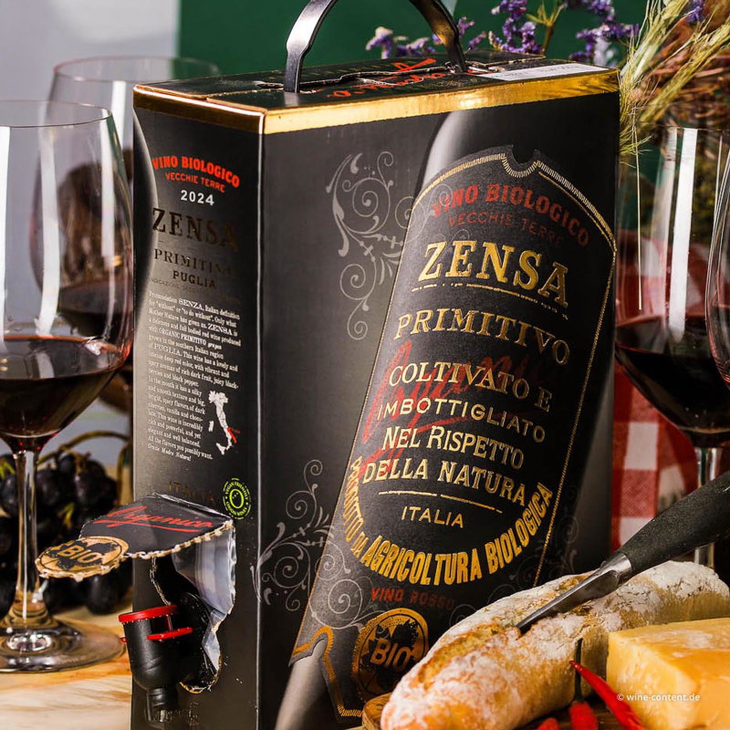 Zensa - 3 L Primitivo 2024 Bio Bag in Box