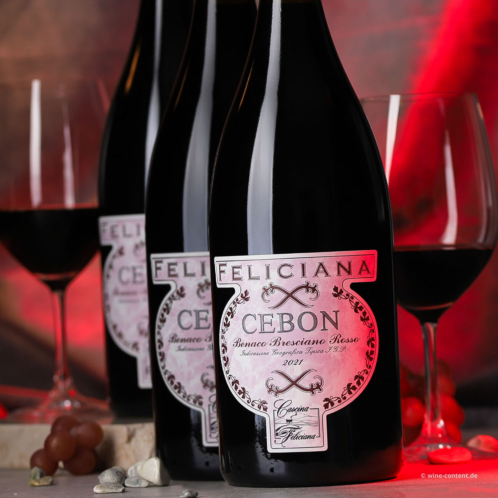 Feliciana - 3er-Paket Benaco Bresciano Rosso 2021 Cebon Magnum
