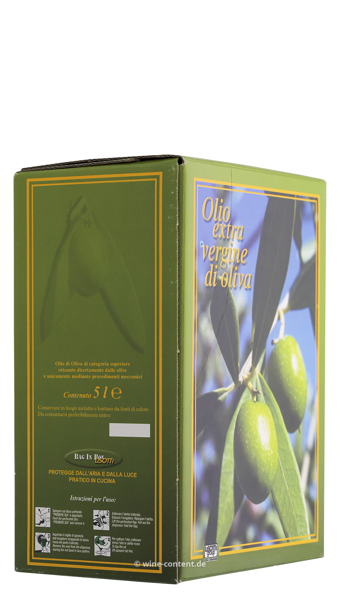 Valenti - 5 L Olivenöl Extra Vergine Monte Etna 2025 Bio Bag in Box