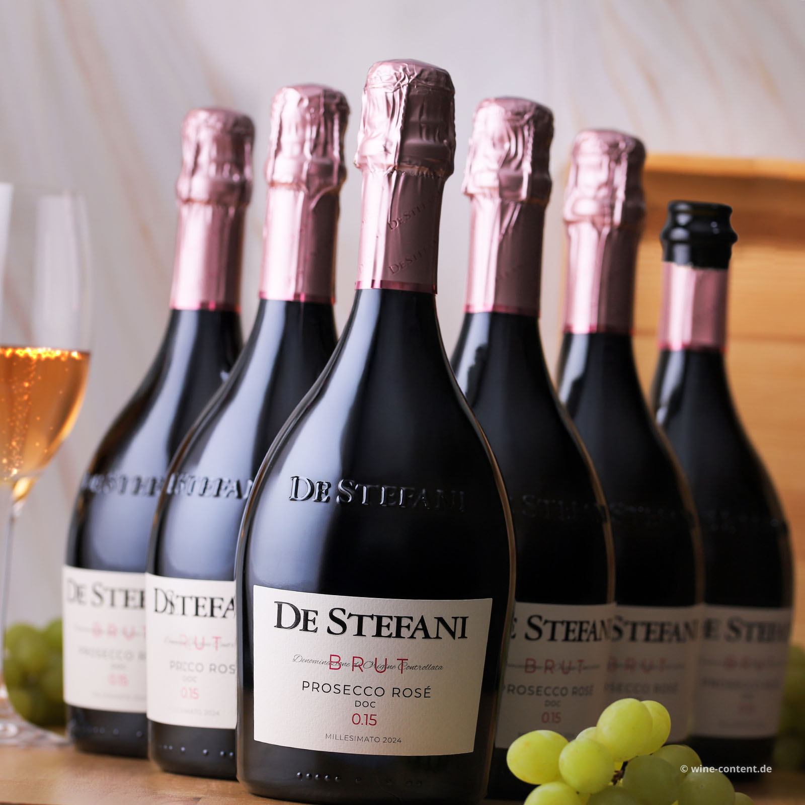 De Stefani - 6er-Sparpaket Prosecco Rosé 2024 0.15 Brut